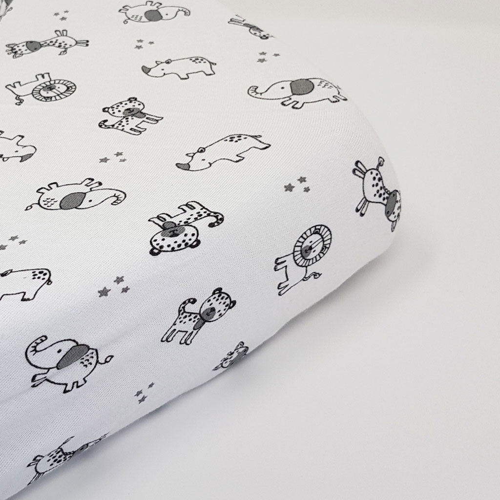 little acorn | African Animals Cot Fitted Sheet – Babes & Kids | Cot ...