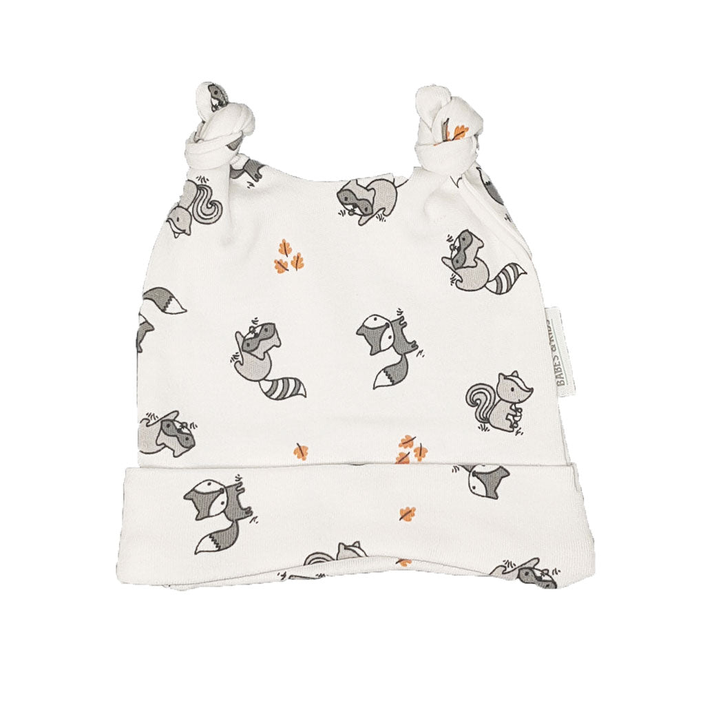 little acorn | Woodland Animals Cotton Beanie – Babes & Kids | Cot ...